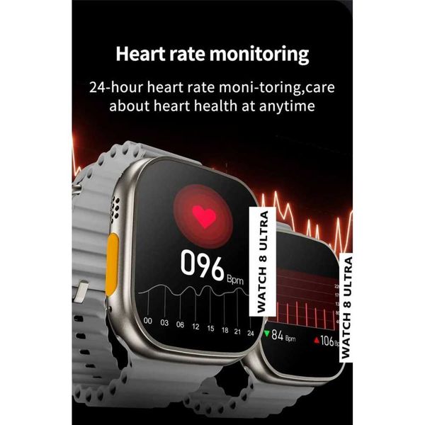 Ultra 8 Gen 2 Smart Watch Men 49mm 2.2 inch HD Screen GPS NFC ...