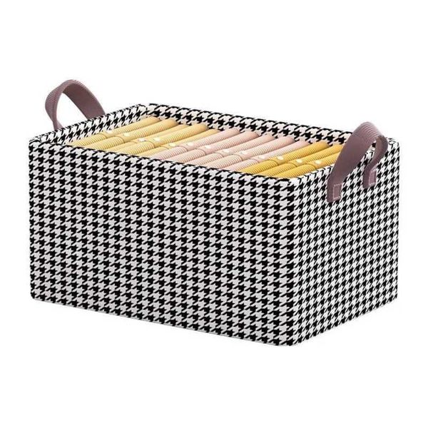 Qianniao grid clothes and pants storage box, household drawer style ...