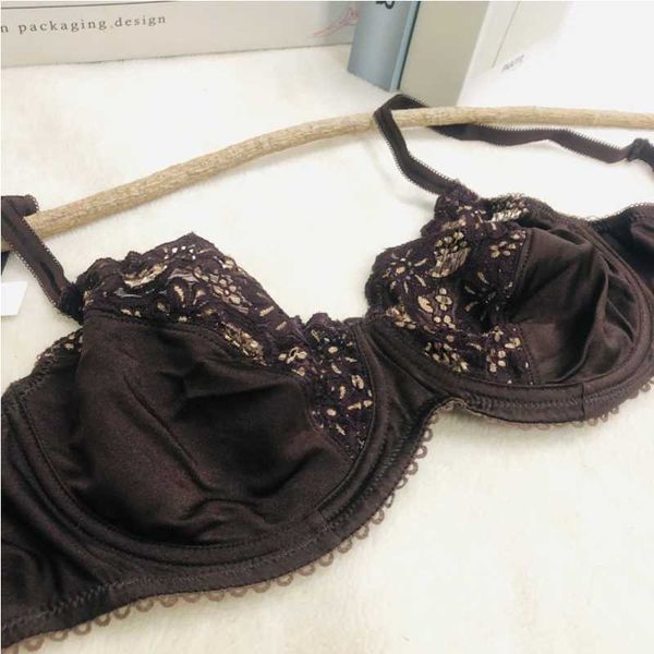 Ladies Summer Ultra Thin Sexy Large Size Stretch Lace Lace Semi Push Up ...
