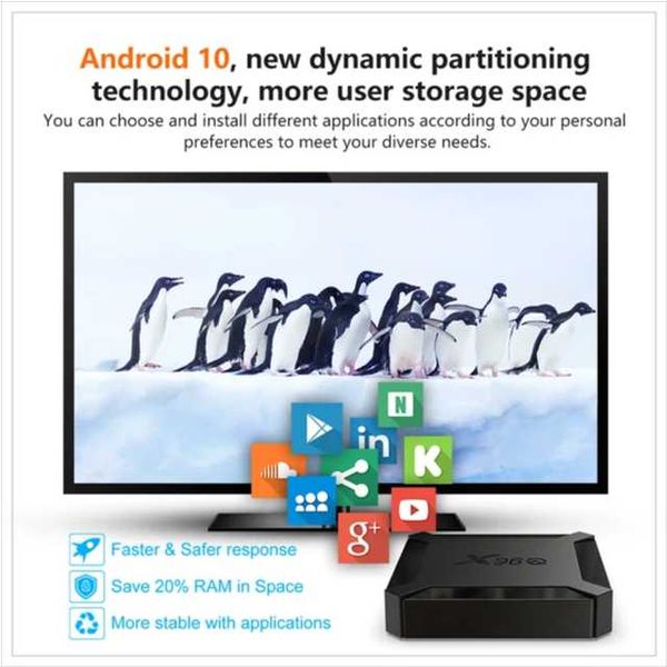 Smart Tv Box Itv Android 10.0 X96Q Ram1G Rom8G - L192