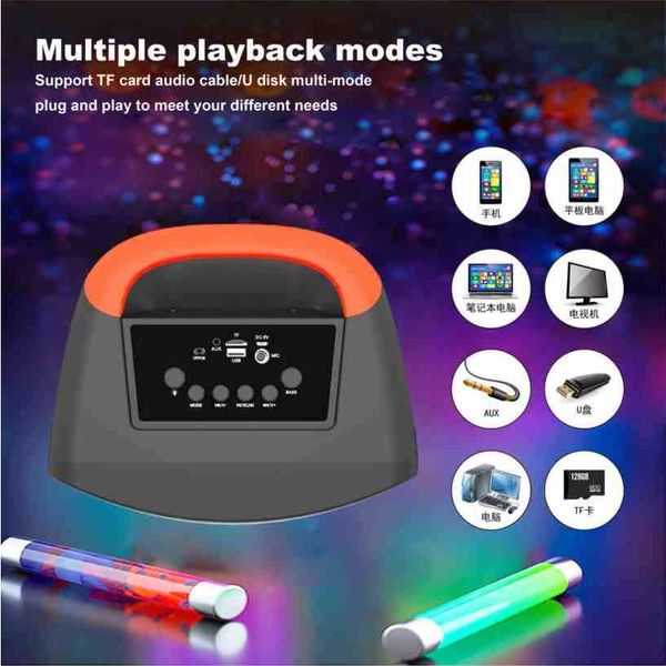 Outdoor square dance speakers and Home speaker 8-inch colorful ...