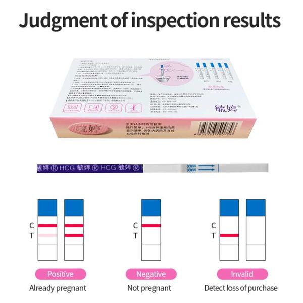 10 copies/box Personal Early Accurate One Step Urine HCG rapid ...