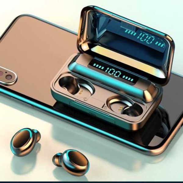 headset f9-5c Bluetooth headset wireless binaural mini touch in-ear ...