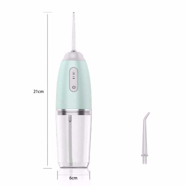 Electric Oral Irrigator Dental Flusher High Frequency Pulsed Water Flow ...