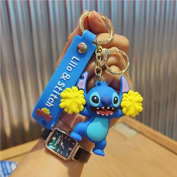 Cartoon cute Stitch keychain series bag pendant couple car key pendant ...
