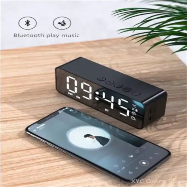Wireless Bluetooth Speaker Small Mini Alarm Clock Portable Cannon Mini ...