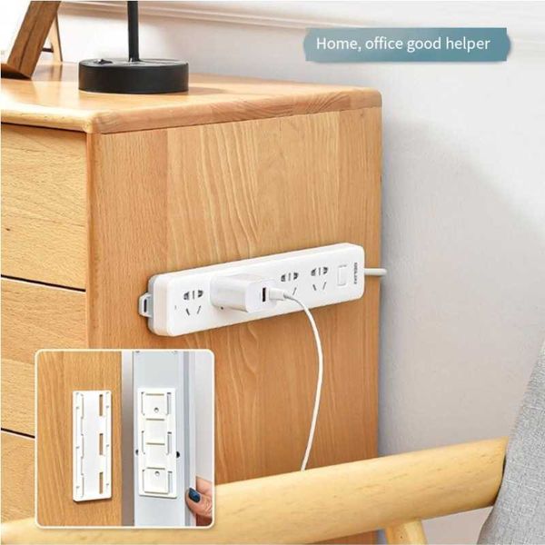 Plug fixer Wall Holder Mounted Socket Holder for Home Office - L192