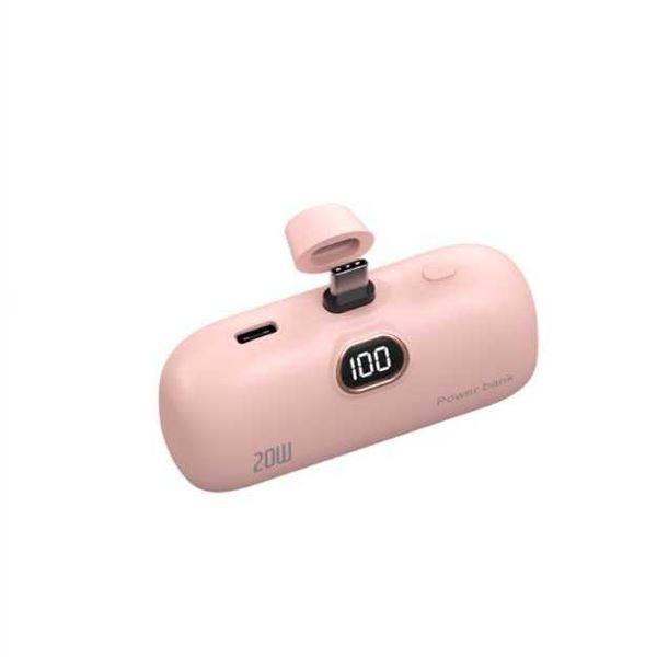 mini portable capsule power bank 5000 mAh compact pocket emergency ...