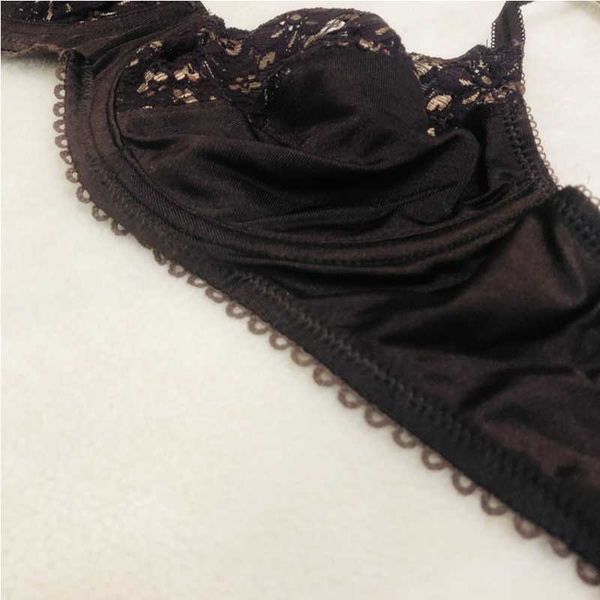 Ladies Summer Ultra Thin Sexy Large Size Stretch Lace Lace Semi Push Up ...