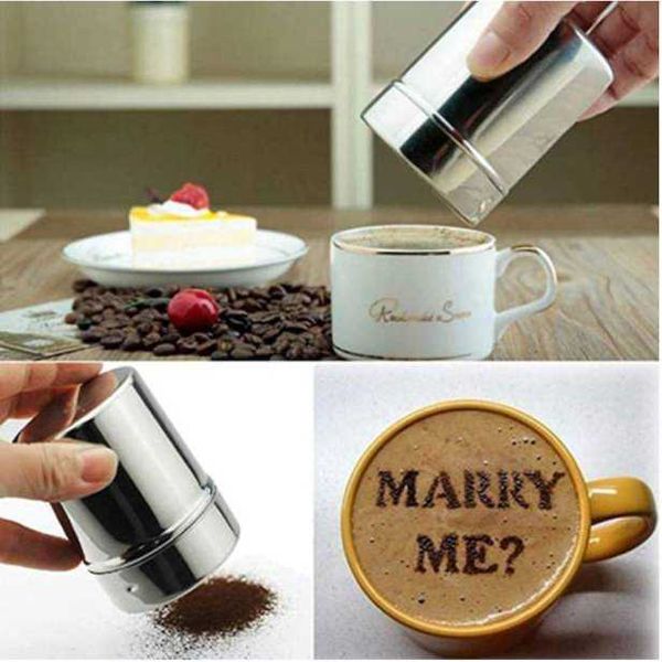 Stainless Steel Powder Shakers Sugar Powder Sifter Shakers Cooking ...