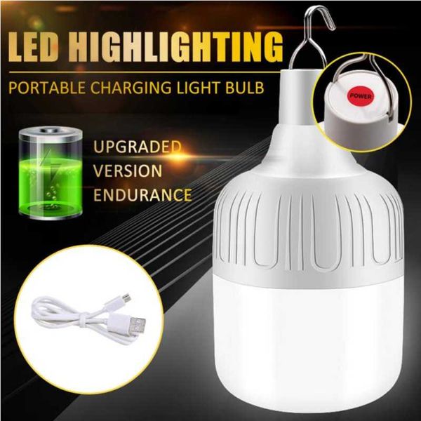 150W Outdoor Bulb USB Rechargeable LED Emergency Lights Portable Tent ...