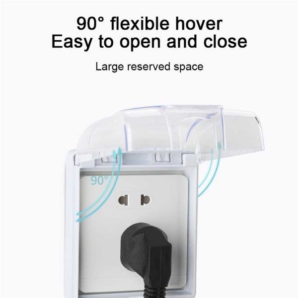 Household Bathroom Adhesive Splashproof Box Wall Switch Socket ...