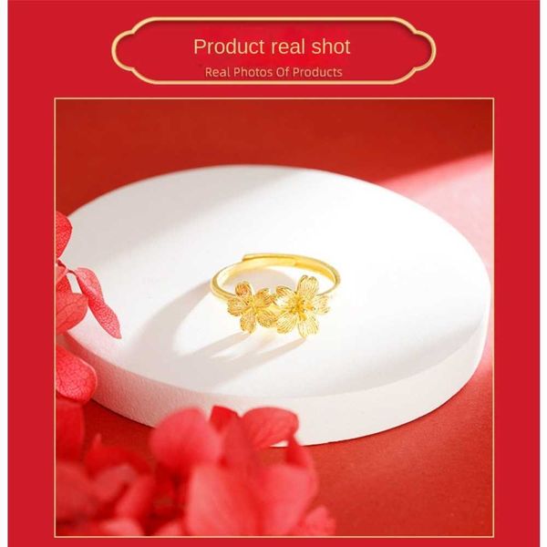 Shajin camellia rings for women niche fashion design floral rings ...