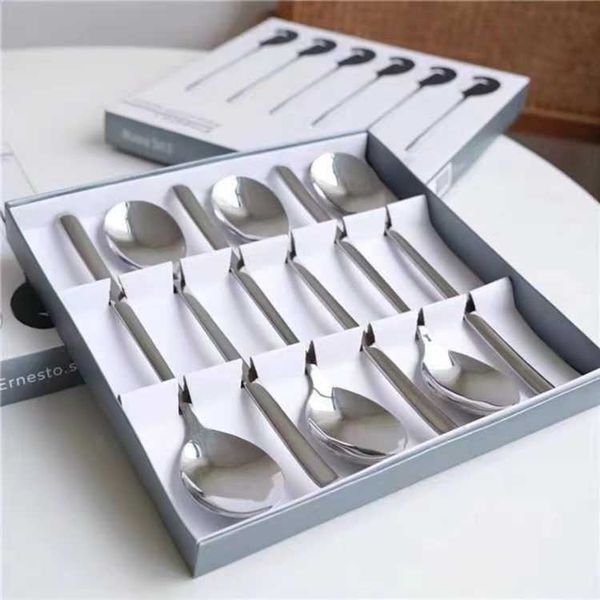 [German Chef Craftsman] Stainless steel spoon, Korean style long handle ...