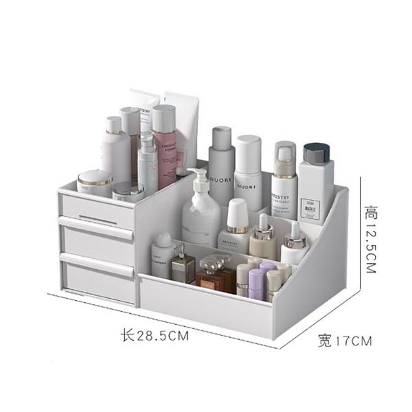Korean Cosmetic Box Desktop Cosmetic Storage Box Drawer Plastic Jewelry ...