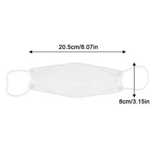 10pcs Adult KF94 4Ply Universal Face Mask Protection High Elastic ...