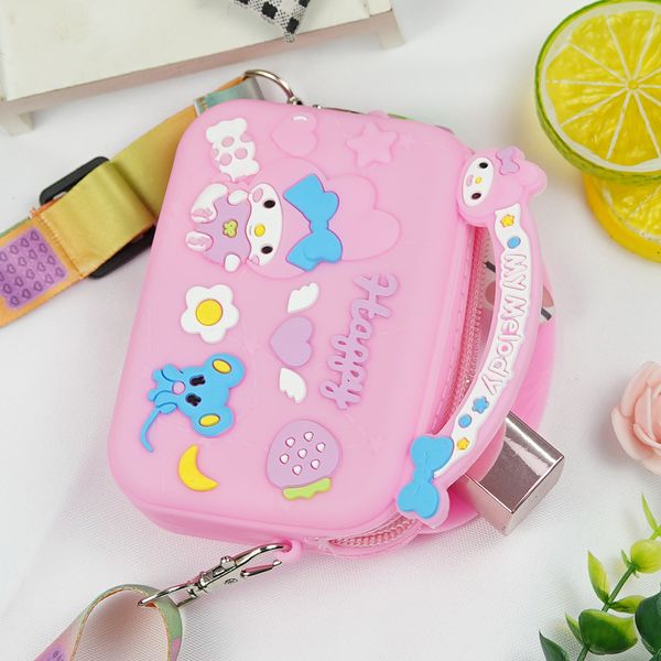 Rodent Pioneer Decompression Coin Purse Pink Melody Silicone Coin Purse ...