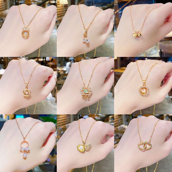 Titanium Steel Necklace Non-Fading Women's Summer High-End Versatile ...