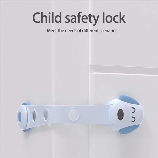 4pcs Cute Puppy Bendable Dual Head Cabinet Lock Adjustable Child Safety ...
