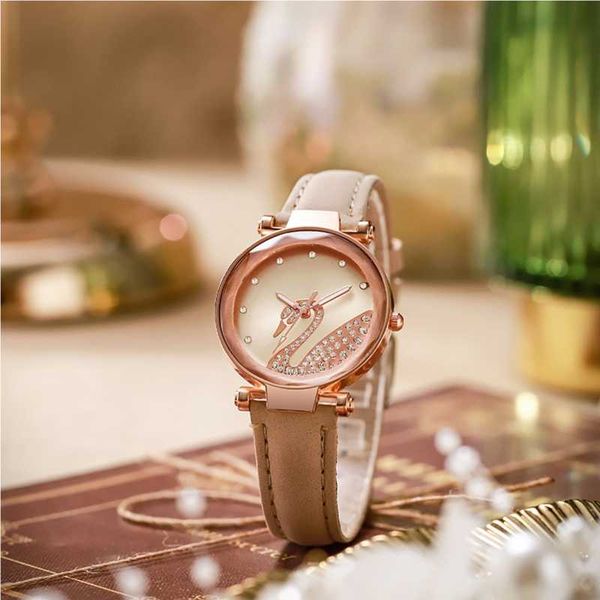 Women's watch luxury atmosphere swan women's watch love bracelet quartz ...
