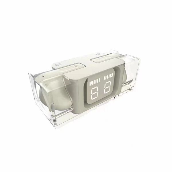 New E90 Transparent Cool Mini Wireless TWS with Digital Display Touch ...
