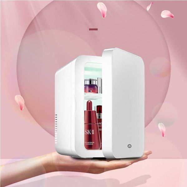 Mini Makeup Fridge with Makeup Mirror 8L Cosmetic Refrigerator Cooler ...
