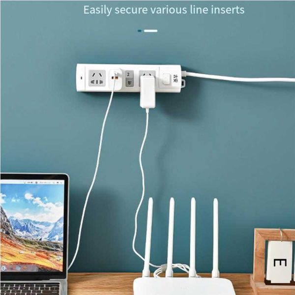 Plug fixer Wall Holder Mounted Socket Holder for Home Office - L192