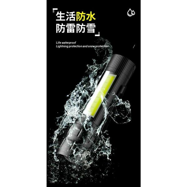 Strong flashlight LED Strong flashlight emergency flashlight USB ...