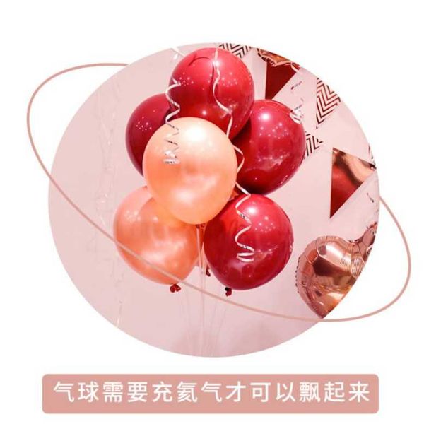 Happy Birthday Balloon Set Red Balloons Party Decoration - L192
