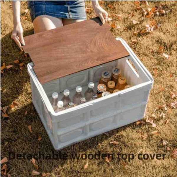 Outdoor Portable Folding Storage Box Camping Organizing Box ...