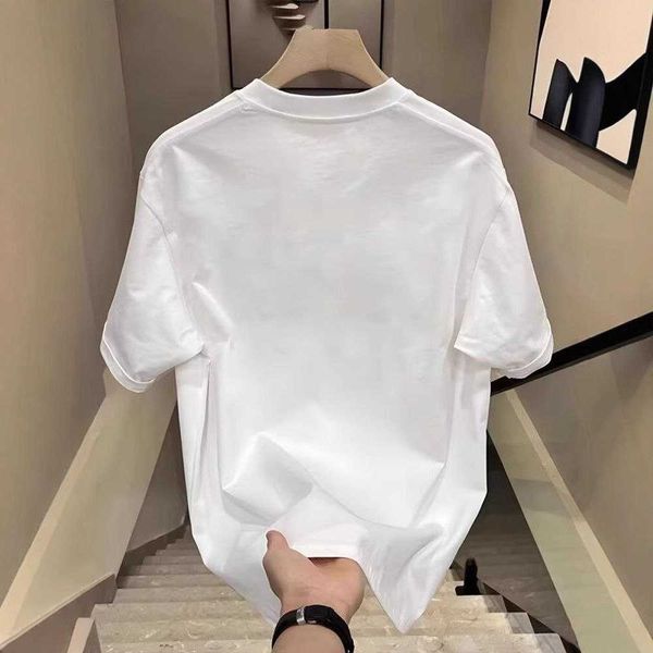 100% Pure Cotton Heavy weight Short-Sleeve Summer New Trendy Brand Tops ...