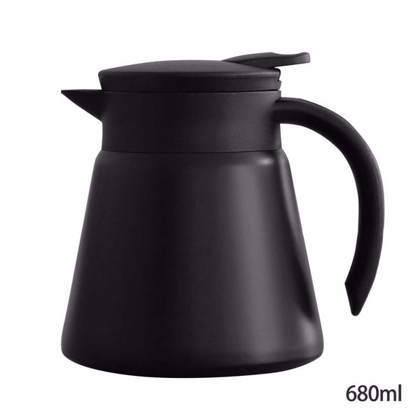 Stainless Steel Double-layer Insulation Pot European Coffee Pots Hot ...