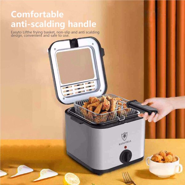 Electric Deep Fryer 2.5L French Fries Frying Machine Hot Pot Fried ...