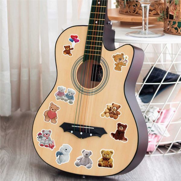 50 pieces of cute style teddy bear graffiti stickers, waterproof decorative stickers for mobile ...
