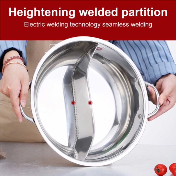 40cm Stainless Steel Hot Pot Induction Cooker Gas Stove Cooking Pot ...