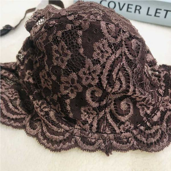 Ladies Summer Ultra Thin Sexy Large Size Stretch Lace Lace Semi Push Up ...