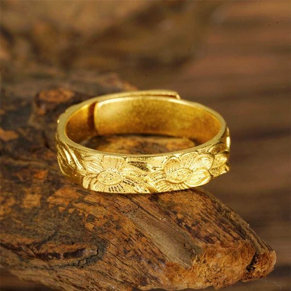Shajin Lotus Ring, Live Mouth, Women's Fashion Temperament, Light ...