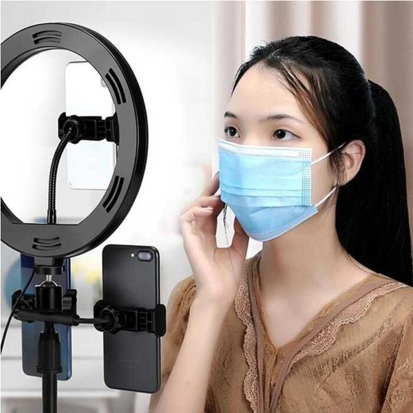 10-Inch 26CM Cell Phone Stand with LED Ring Light - L192