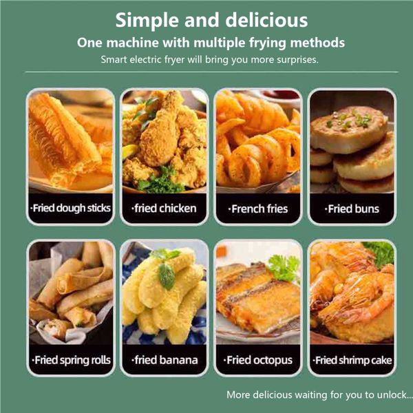 Electric Deep Fryer 2.5L French Fries Frying Machine Hot Pot Fried ...