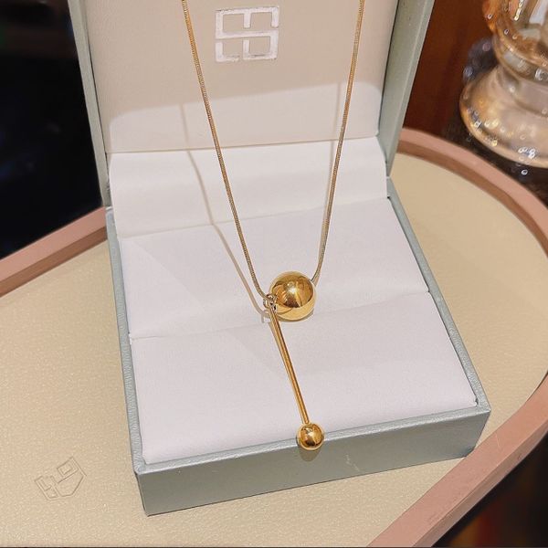 New Titanium Steel Necklace Non-Fading Women's Summer High-End ...