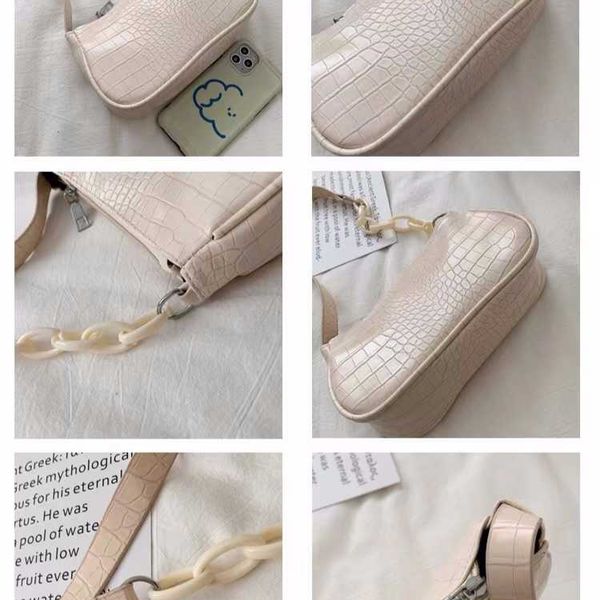 Underarm bag women's fashion small square bag French shoulder bag net ...