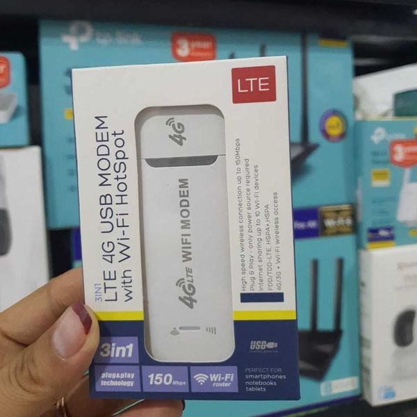 ដុំ Wi-Fi ដាក់ស៊ីម(អាចដាក់បានស៊ីមគ្រប់ប្រពន្ធ័ Smart, Cellcard, Metfone) , 150Mbps 4G LTE USB ...