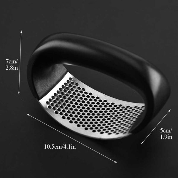 Garlic Ginger Press, Kitchen Stainless Steel Garlic Mincer Crusher ...