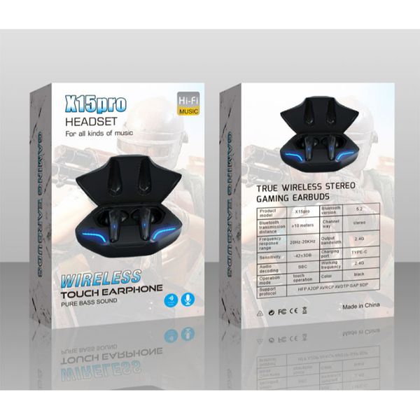 X15 Pro TWS Bluetooth 5.0 Headphones Wireless Earphones Sport Earbuds ...