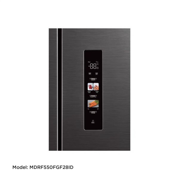Midea_Refrigerator_Model MDRF550FGF28ID_Inverter,MD,Jazz Black metal ...