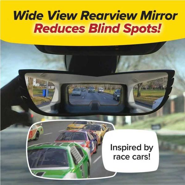 Panoramic car auxiliary mirror wide angle anti glare rearview mirror - L192