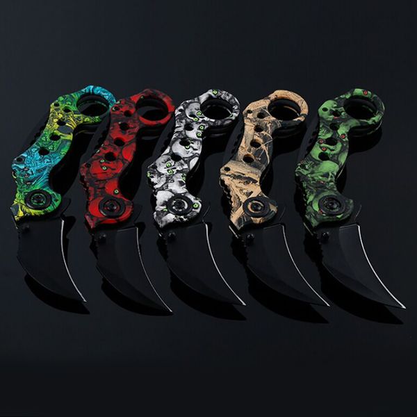 Outdoor Scorpion Claw Karambit Knife Hunting Camping Survival Tactical ...