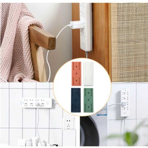Plug fixer Wall Holder Mounted Socket Holder for Home Office - L192
