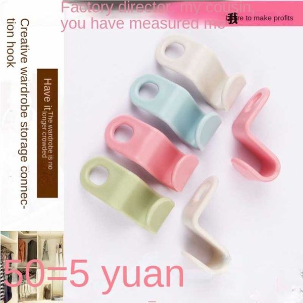 Multifunctional storage wardrobe saves space, connects hooks, and ...