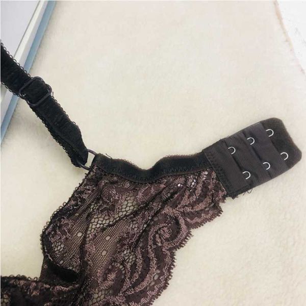 Ladies Summer Ultra Thin Sexy Large Size Stretch Lace Lace Semi Push Up ...